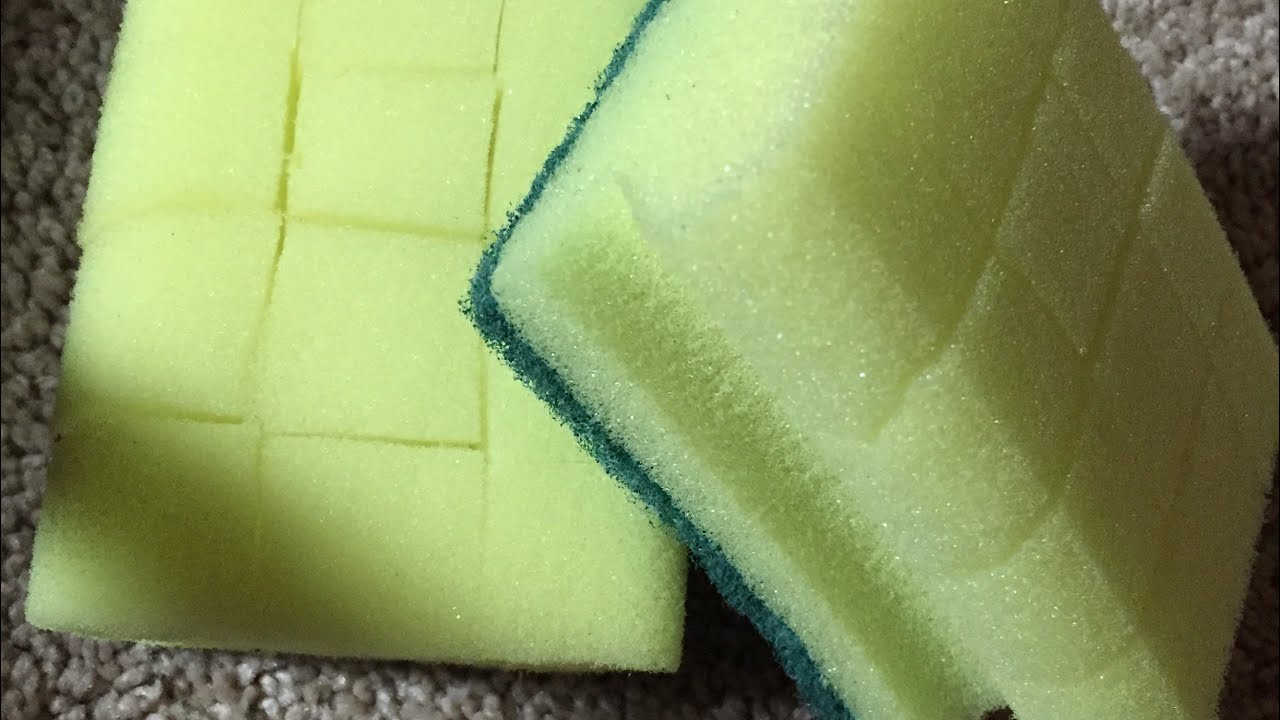 ASMR | 2x Basic Kitchen Sponges - YouTube