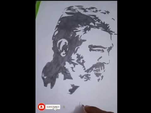 Thala Ajith 🖤pencil sketch 😍 - YouTube