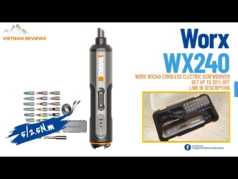 Worx WX240 Cordless Electric Screwdriver - Best Value 2022 - YouTube