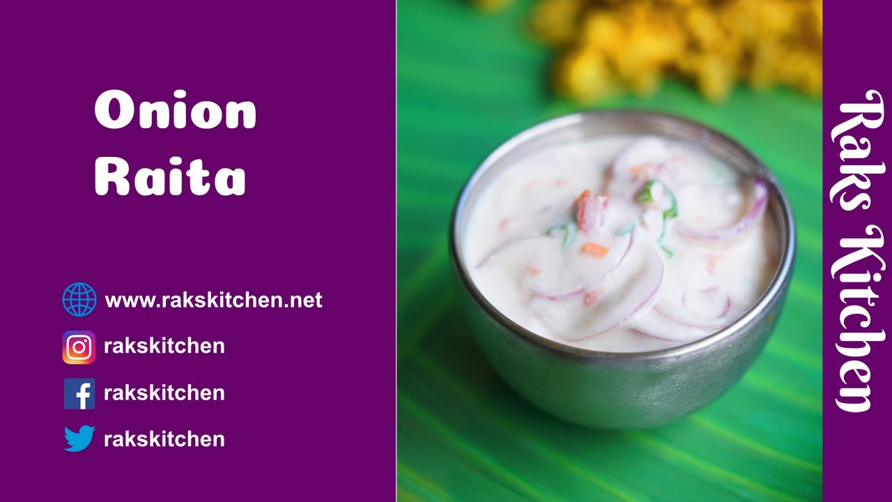Onion raita, how to make onion raita - YouTube