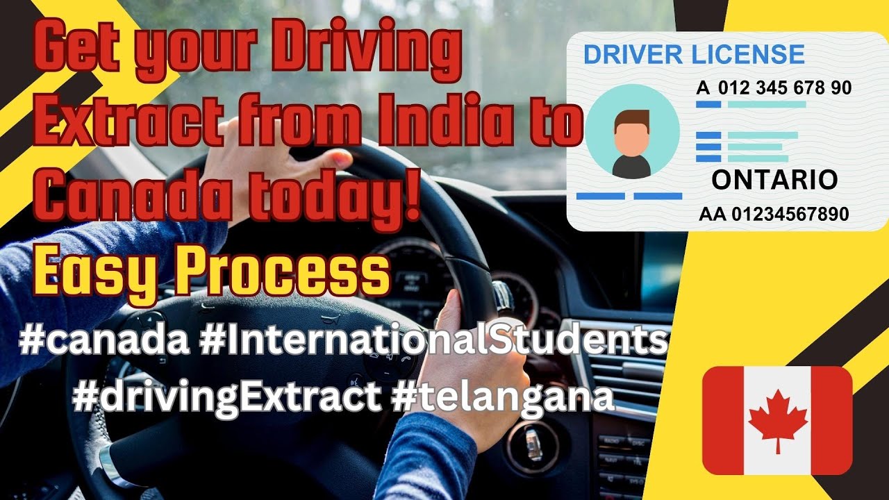 Secure Indian Driving Extract for Canadian License: This video helps to ...