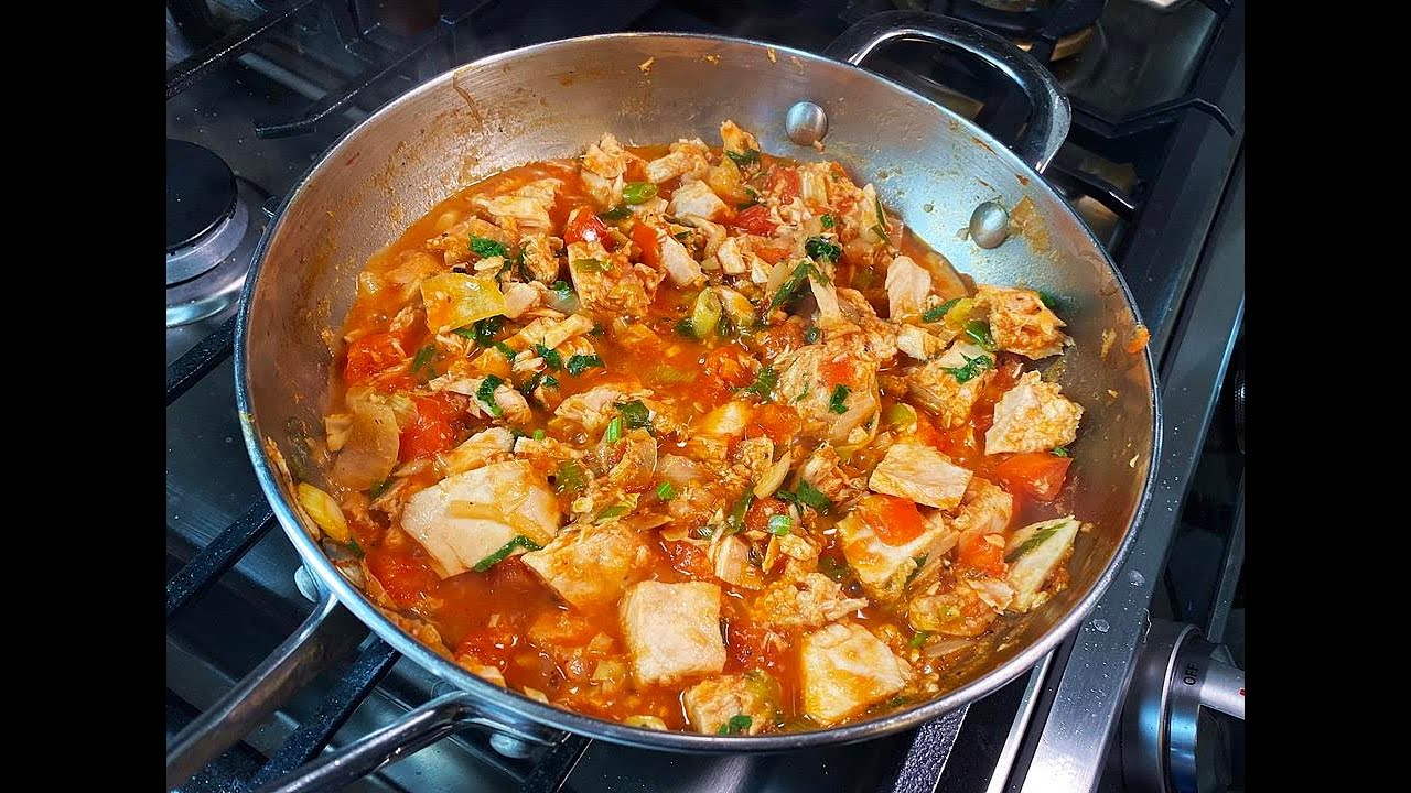 Stewed Tuna Recipe | CaribbeanPot.com - YouTube