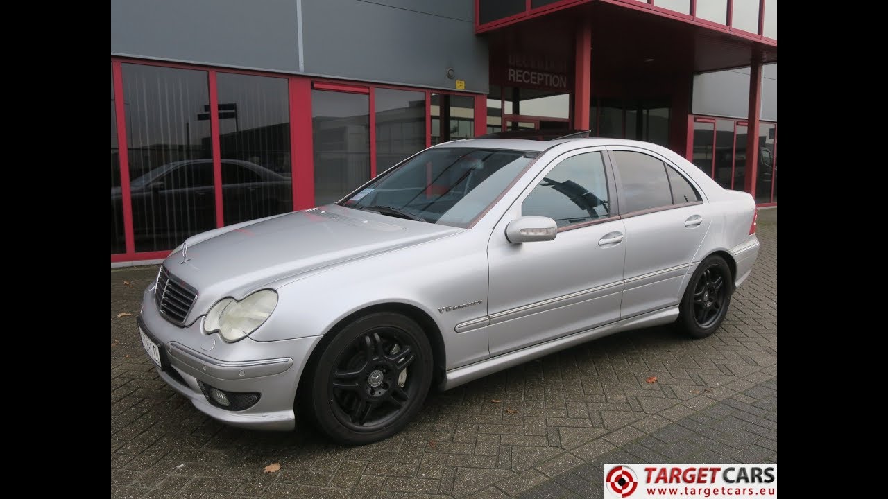 751194 MERCEDES C32 AMG 3.2L V6 KOMPRESSOR 354HP AUT 12-01 SILVER ...
