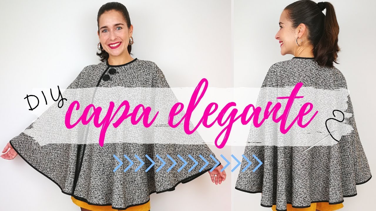 Cómo hacer una CAPA abrigo para mujer - DIY costura fácil y elegante ...