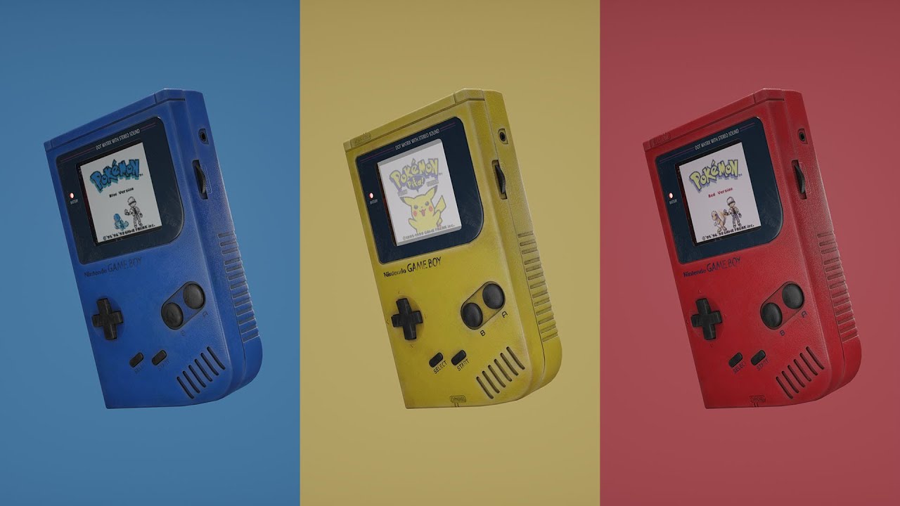 Pokemon GameBoy | 3D Animation | Blender - YouTube