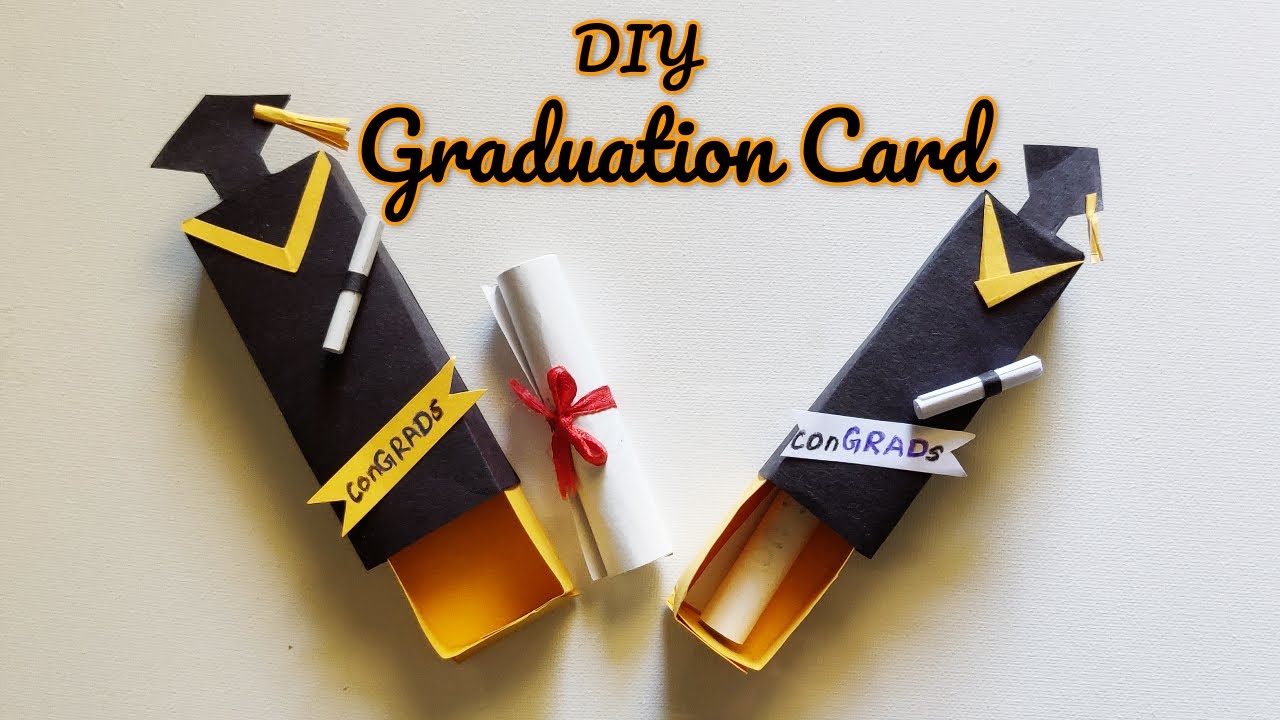 DIY Graduation Gift | Graduation Cap Card | How to make a handmade ...