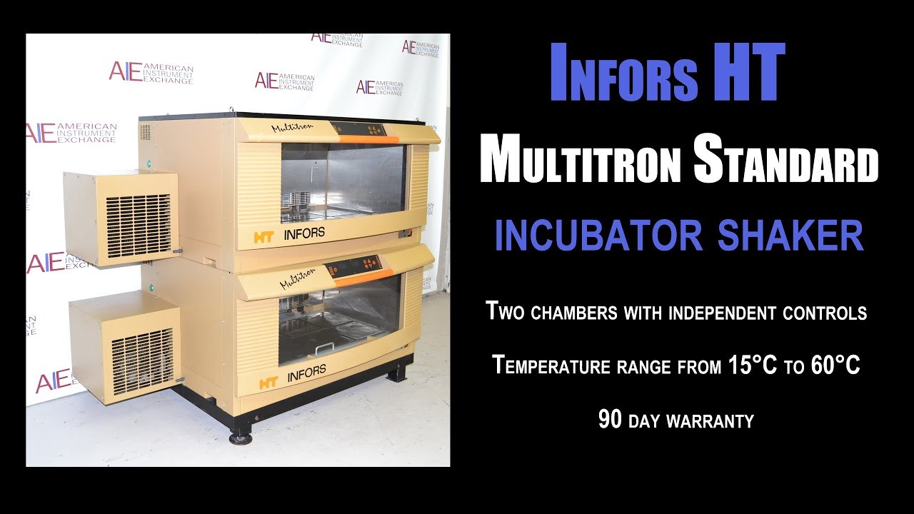 Infors HT Multitron incubator shaker stack (4814J SHAKER) - YouTube