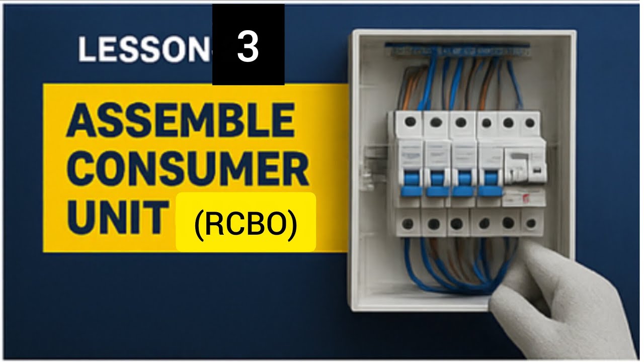 HOW TO ASSEMBLE CONSUMER UNIT WITH RCBO - YouTube