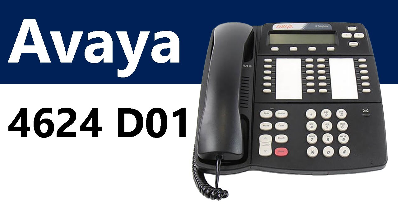 Avaya 4624 D01 IP Phone - Product Overview - YouTube