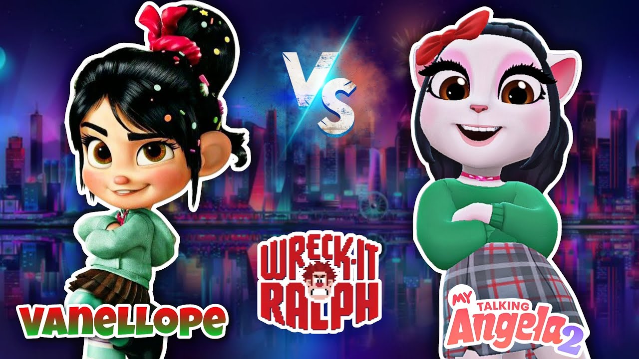 My Talking Angela 2 ️‍🔥|| Angela Vs Vanellope 👸🏻|| Cosplay/ Makeover 💄 ...