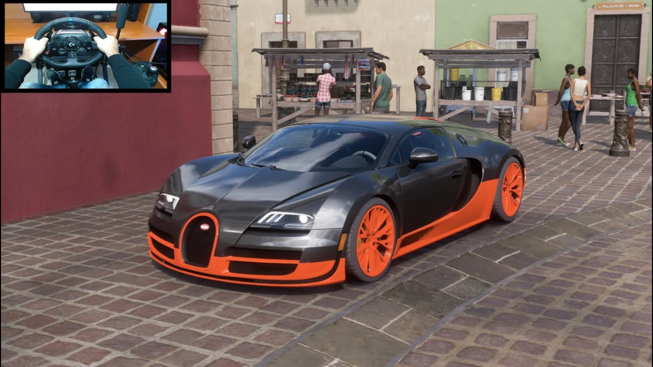 Bugatti Veyron Super Sport - Forza Horizon 5 ( Steering Wheel ) Gameplay - YouTube
