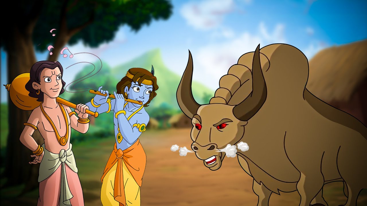 Krishna aur Balram - क्रोधित बैल | Cartoons for kids | Fun videos for ...