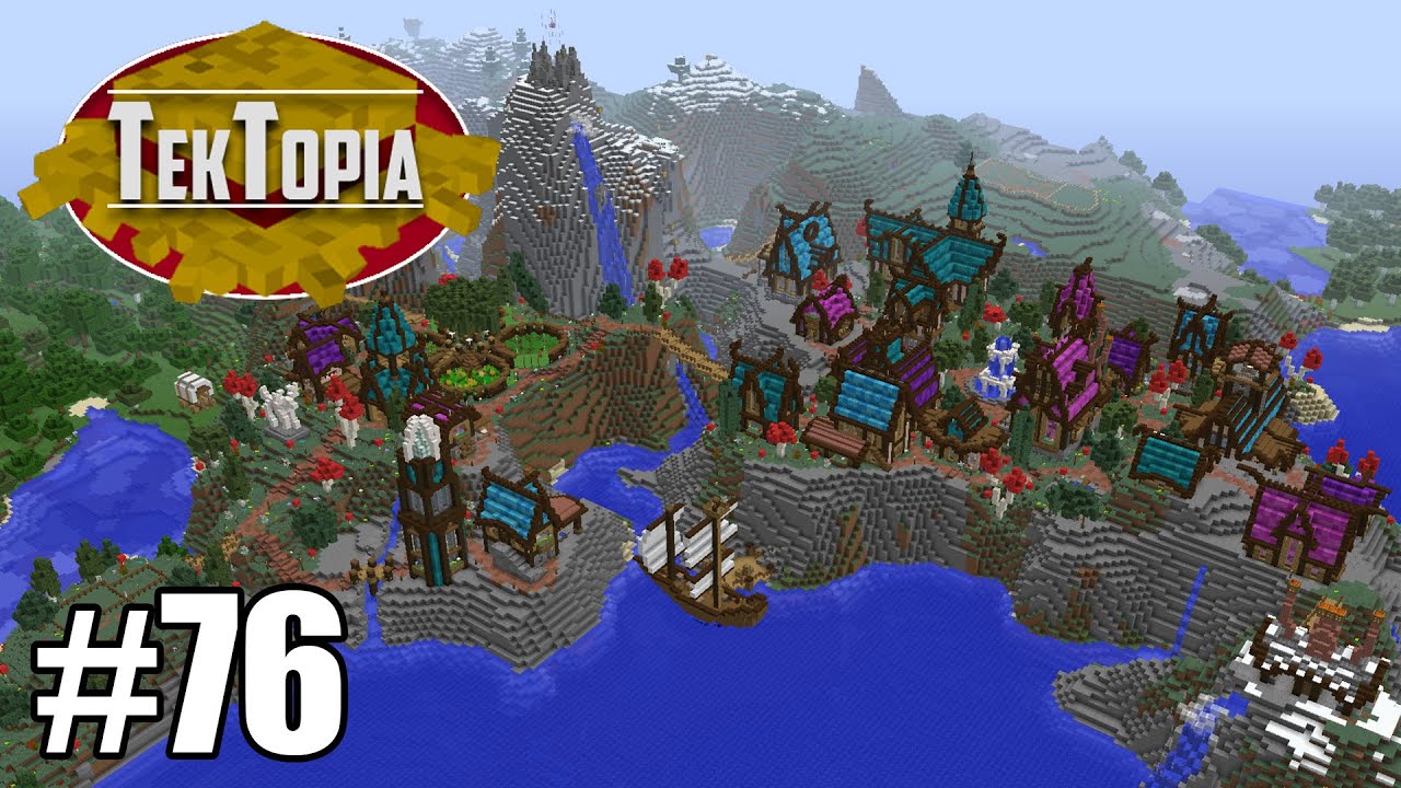 TekTopia #76 - Ereduin is Complete! (Minecraft Villager Mod) - YouTube