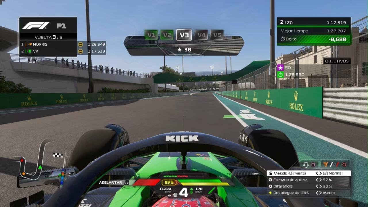 F1 24 Modo trayectoria en F1 Con Sauber Gp de Abu Dabi Entrenos y ...