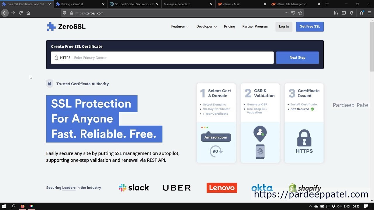 [Updated - English] New Interface - Create and install Free SSL ...