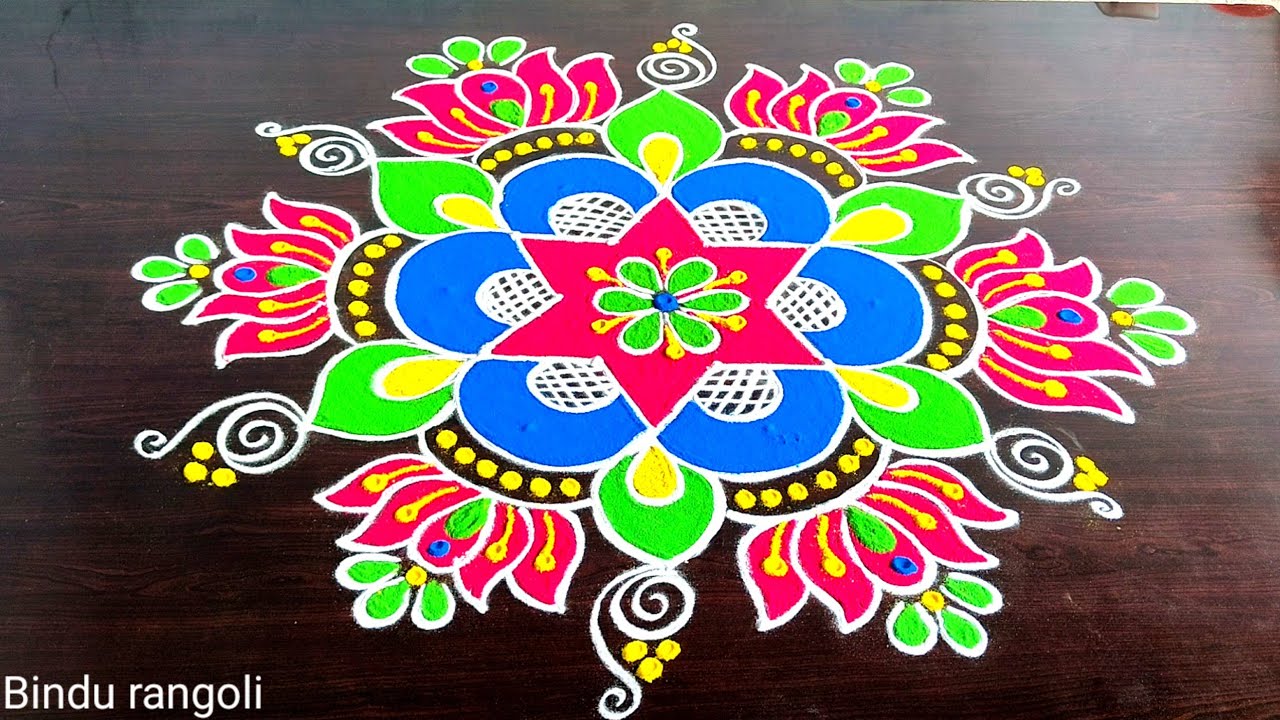 Sankranthi muggulu designs/Sankranthi chukkala muggulu/Sankranthi ...