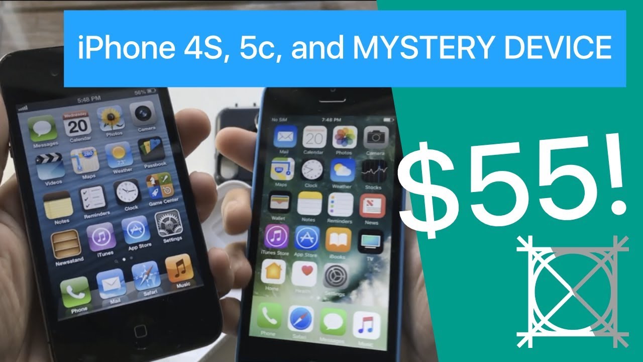 iPhone 4S, 5c, and MYSTERY device for $55! - YouTube