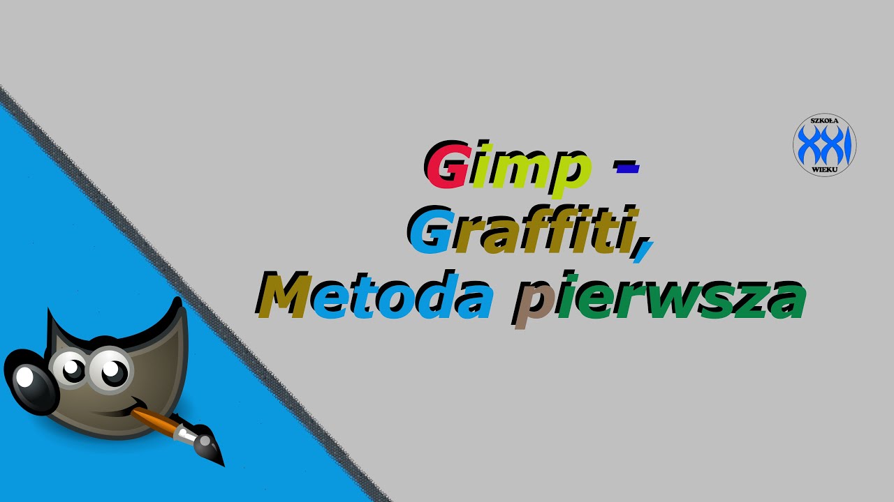 GIMP 💻 Graffiti metoda prostsza i szybka 🧱 - YouTube
