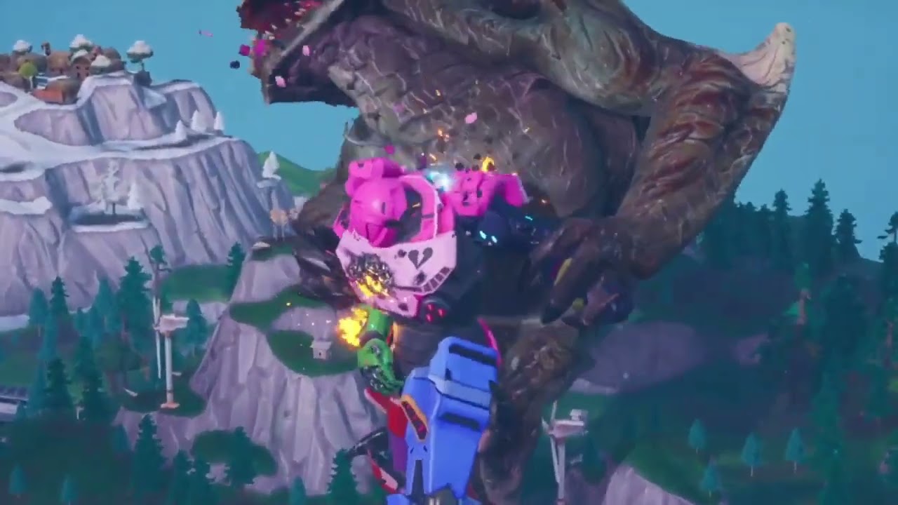 Greatest Fortnite video, Mecha Team Leader vs the Devourer - YouTube