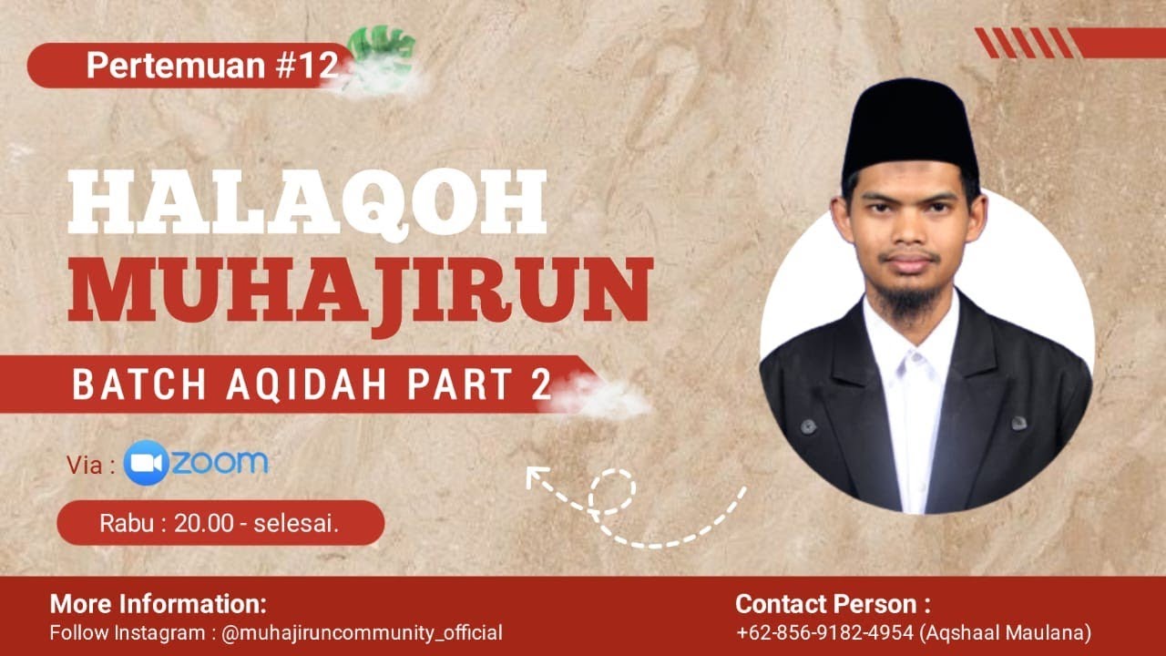 HAUDH DAN SHIRATH USTADZ HIDAYAT MAGRIBI PERTEMUAN#12 | HALAQAH ...