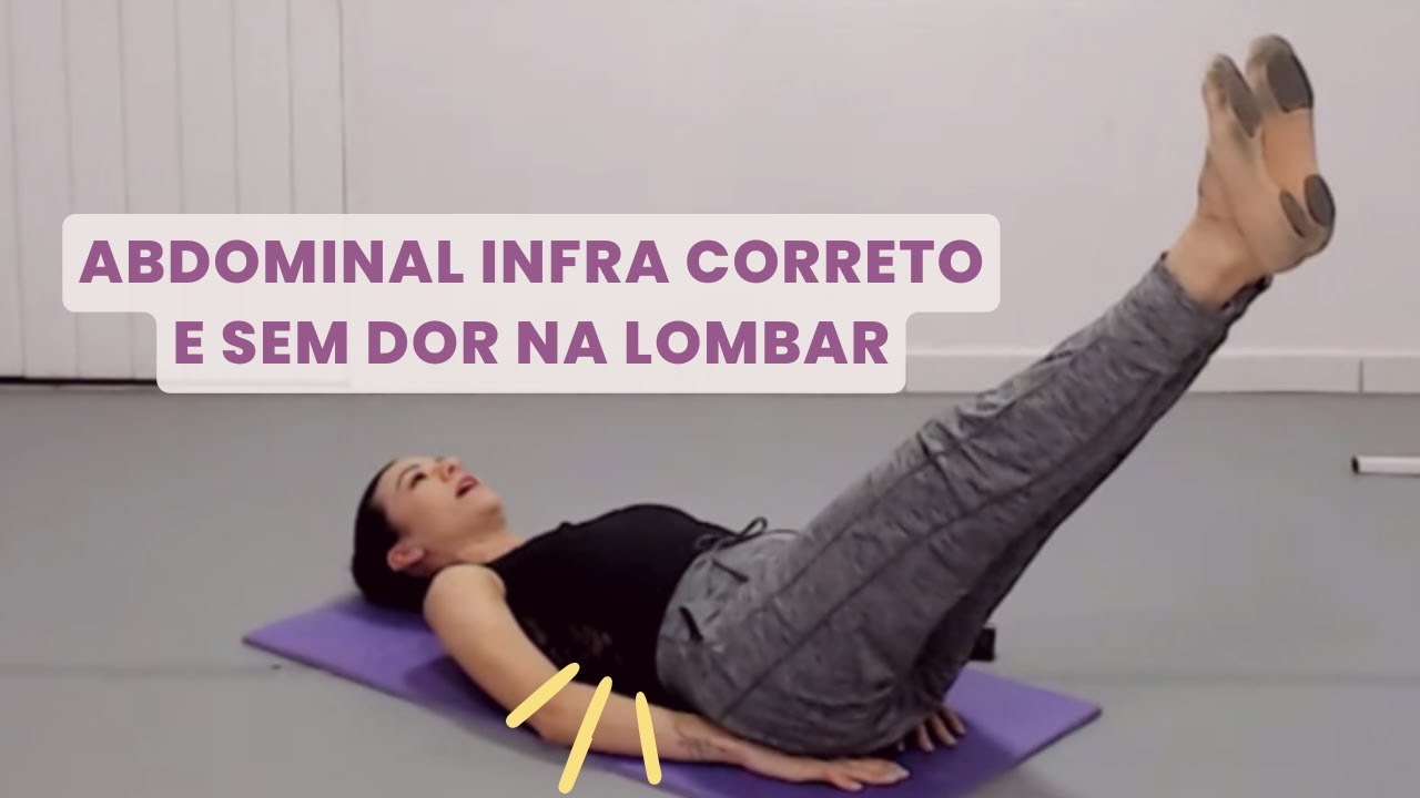 ABDOMINAL infra correto e sem DOR lombar - YouTube