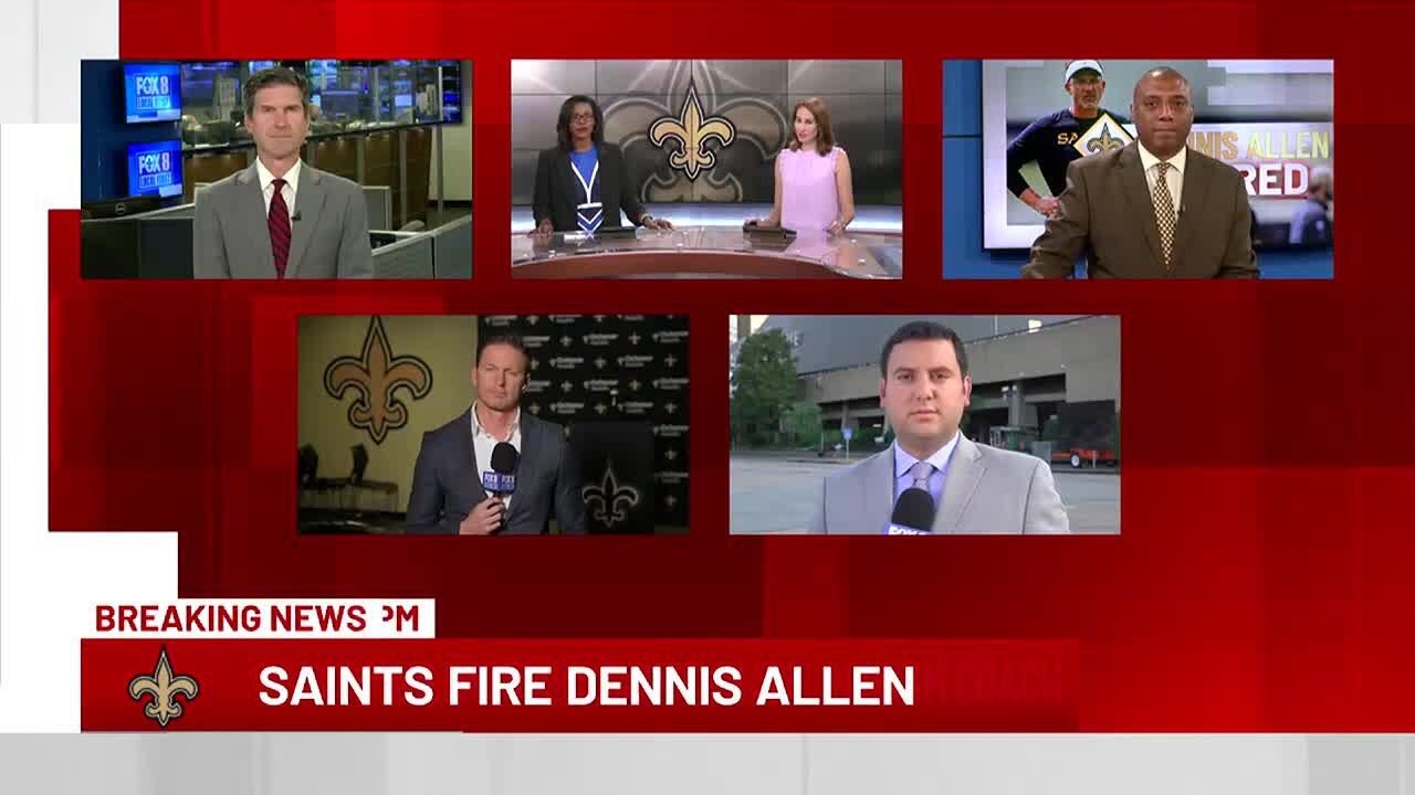 Saints fire head coach Dennis Allen after seventh consecutive loss ...