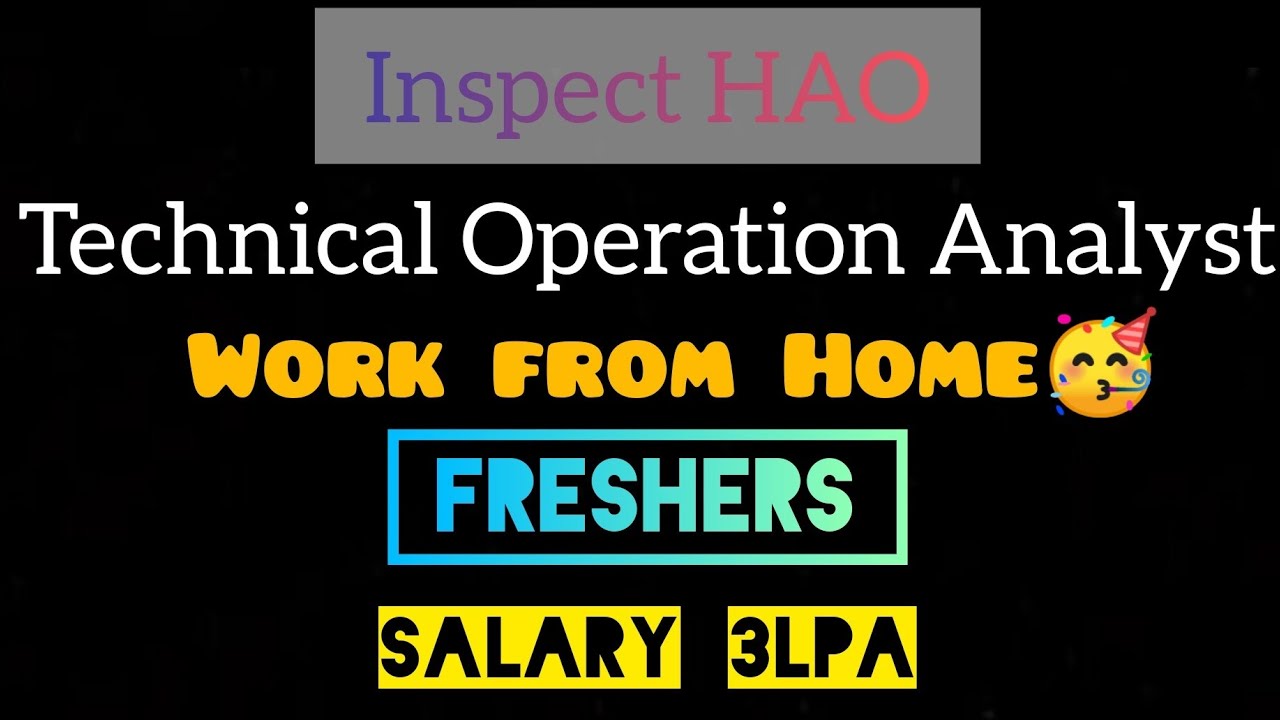 technical support Analyst | Work from home #workfromhome #freshers #hiring #job #tamil #shorts ...