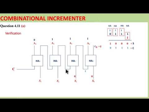 Exercise 4.11 - Incrementer and decrementer Using Half adders - YouTube