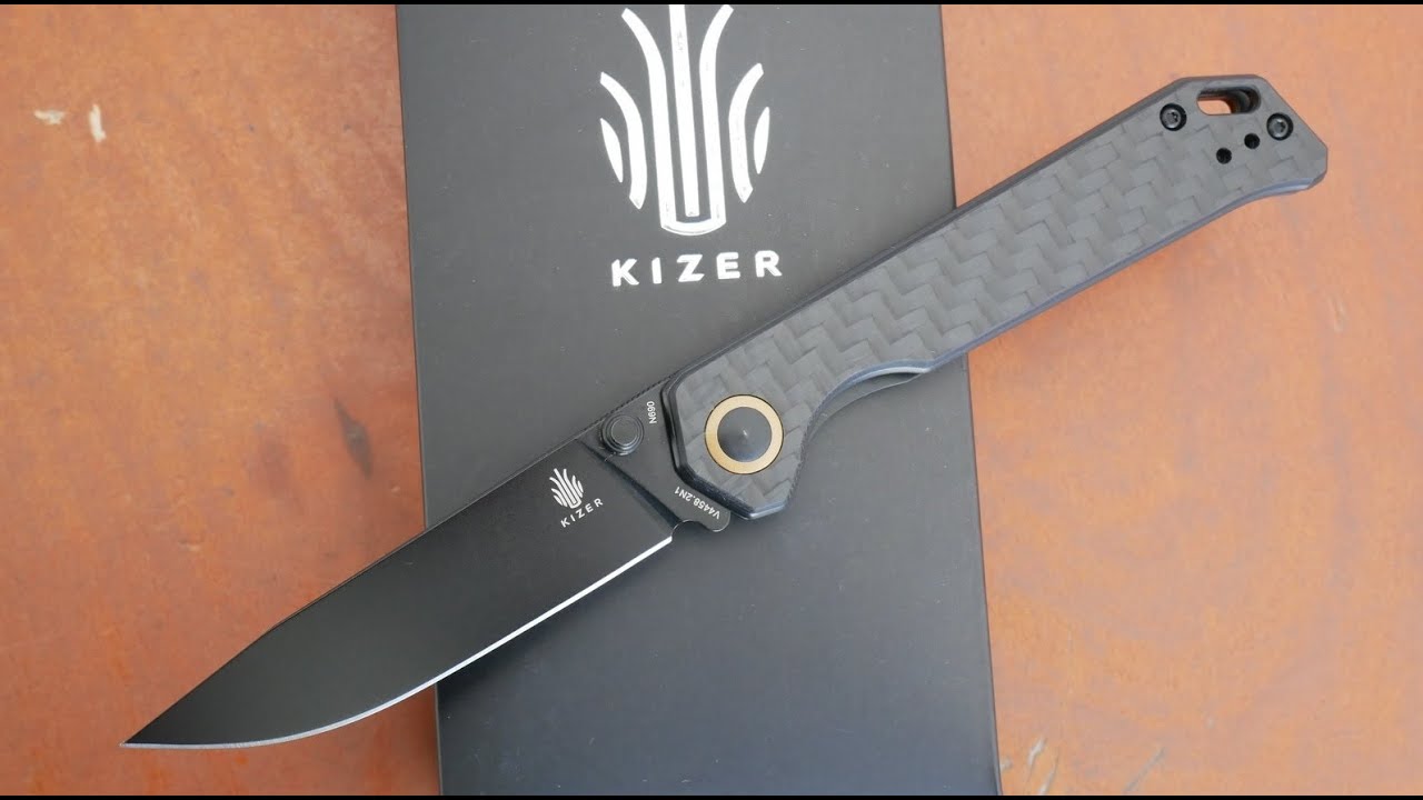 Kizer V4458.2N1 Begleiter2, N690 Black, Carbon - YouTube