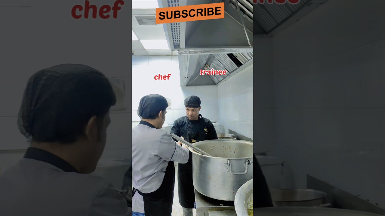CHEF V/S TRAINEE🤣🤣#funny #comedy #reels #cheflife #food #memes #like # ...