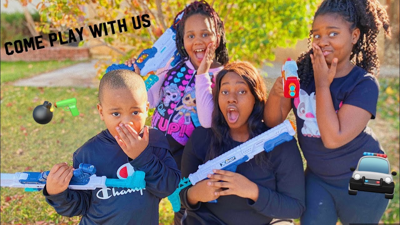 playing cops and robbers - YouTube