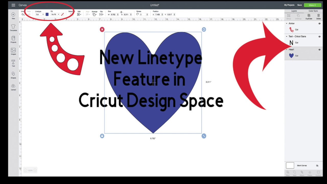 Cricut Design Space - LineType Update - January 2019 - YouTube