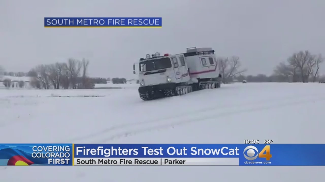 Emergency Crews Test Out Snowcat That Will Be Used During Emergencies ...