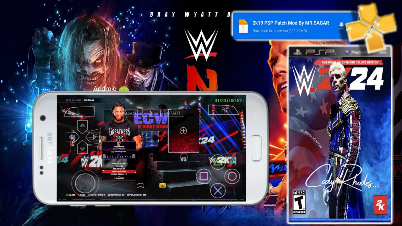 NEW ! WWE 2K19 Patch (Textures Pack) For Svr 2010 Ppsspp By Mr.Sagar74 ...