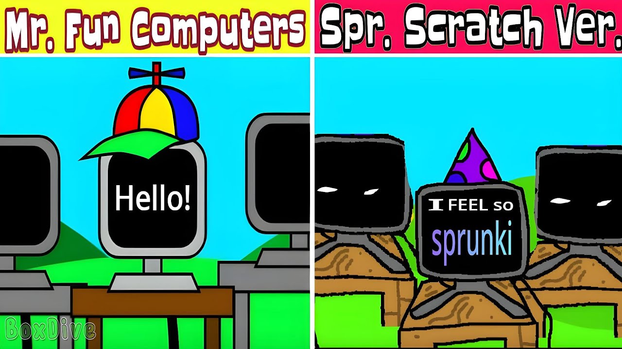 SPRUNKI Mr. Fun Computers VS Sprunked Scratch Ver.😍 ( MOD)👉 - YouTube