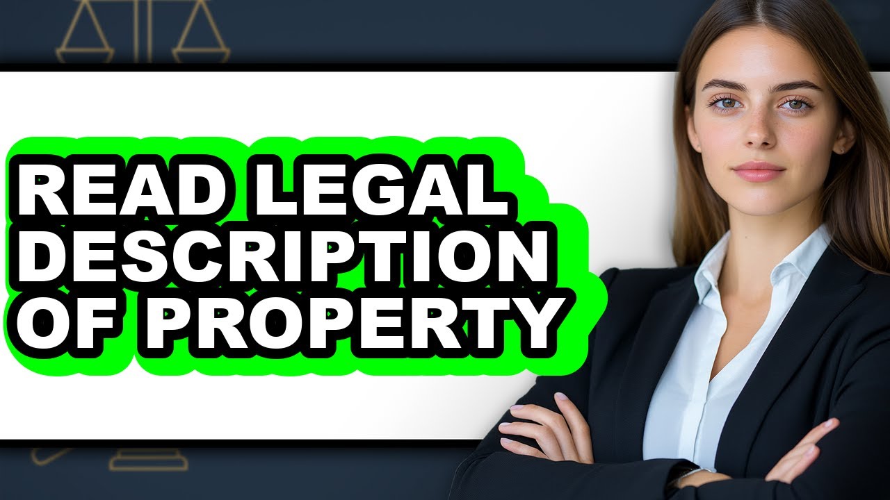 How to Read a Legal Description of Property - Full Guide - YouTube
