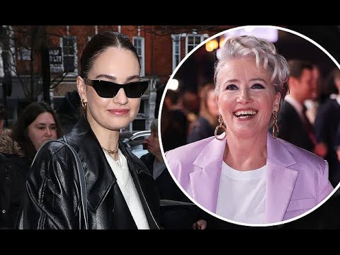 'I should apologise to my real parents!': Lily James jokes as she gushes over 'amazing' and 'generou