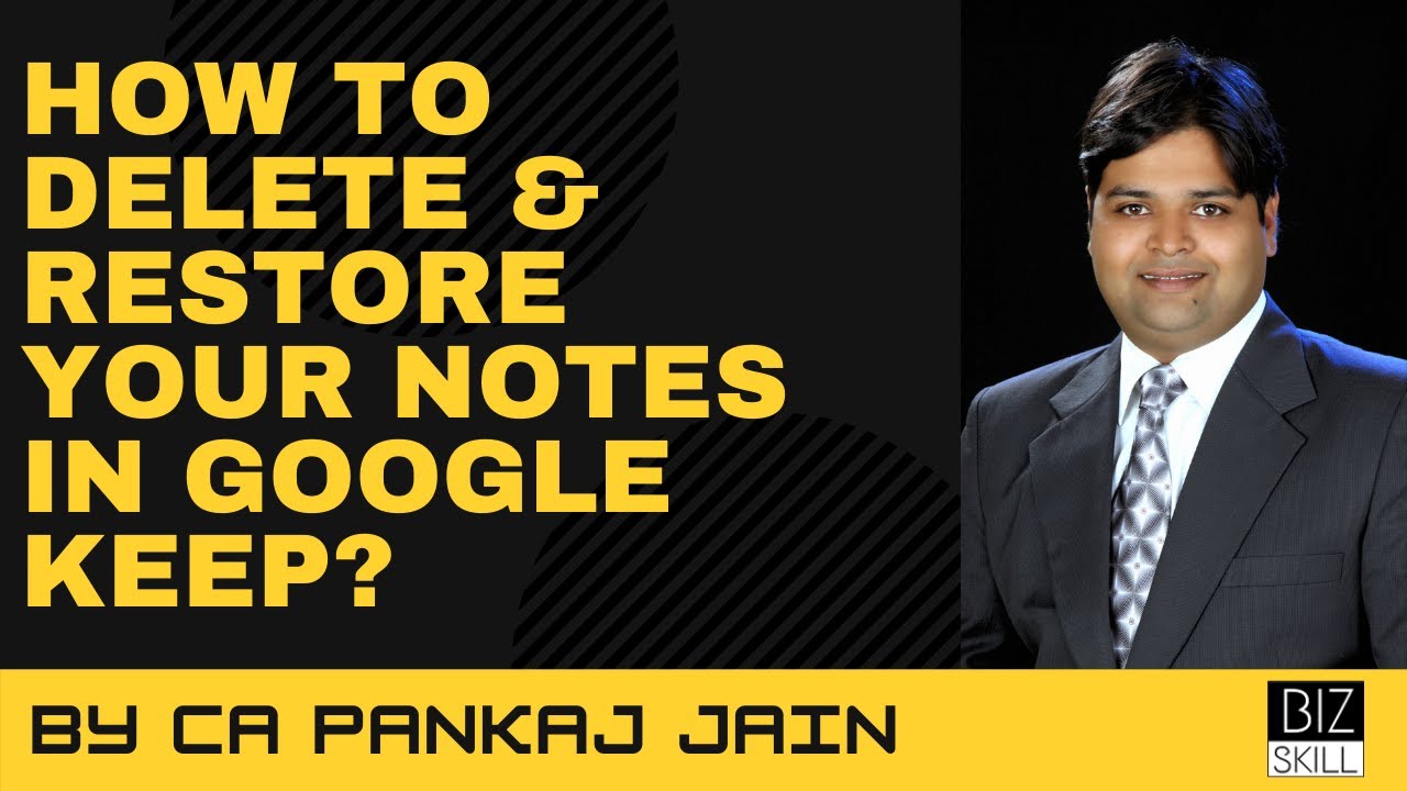Delete and Restore your notes with Google Keep - YouTube