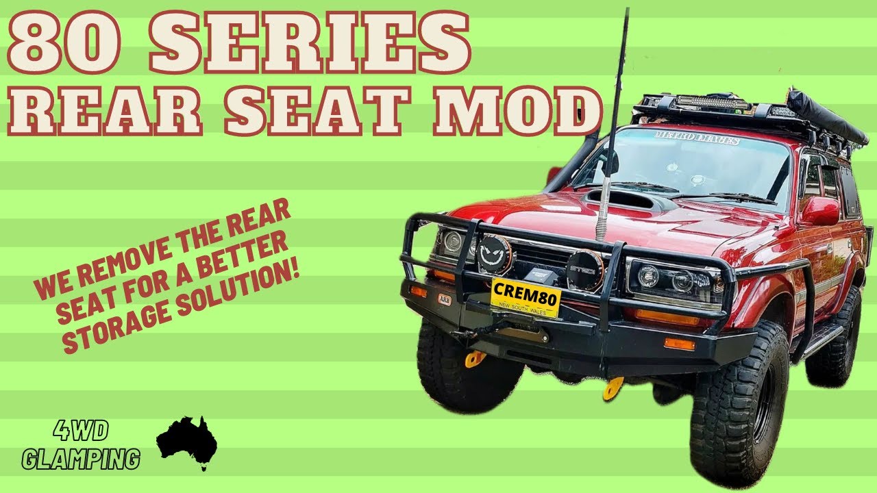 80 Series rear seat mod - YouTube