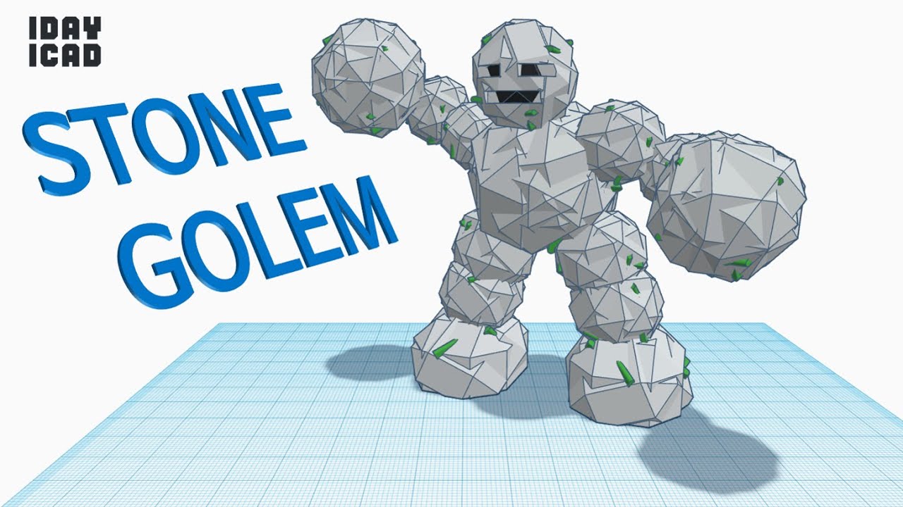 [1DAY_1CAD] STONE GOLEM (Tinkercad : Know-how / Style / Education ...