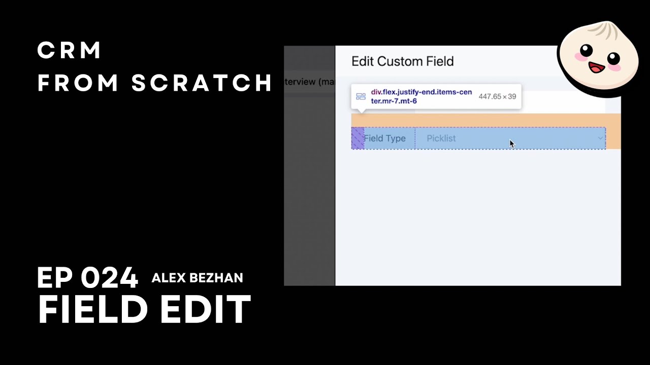 CRM from scratch with Bun - Ep 024 - Field Edit - YouTube