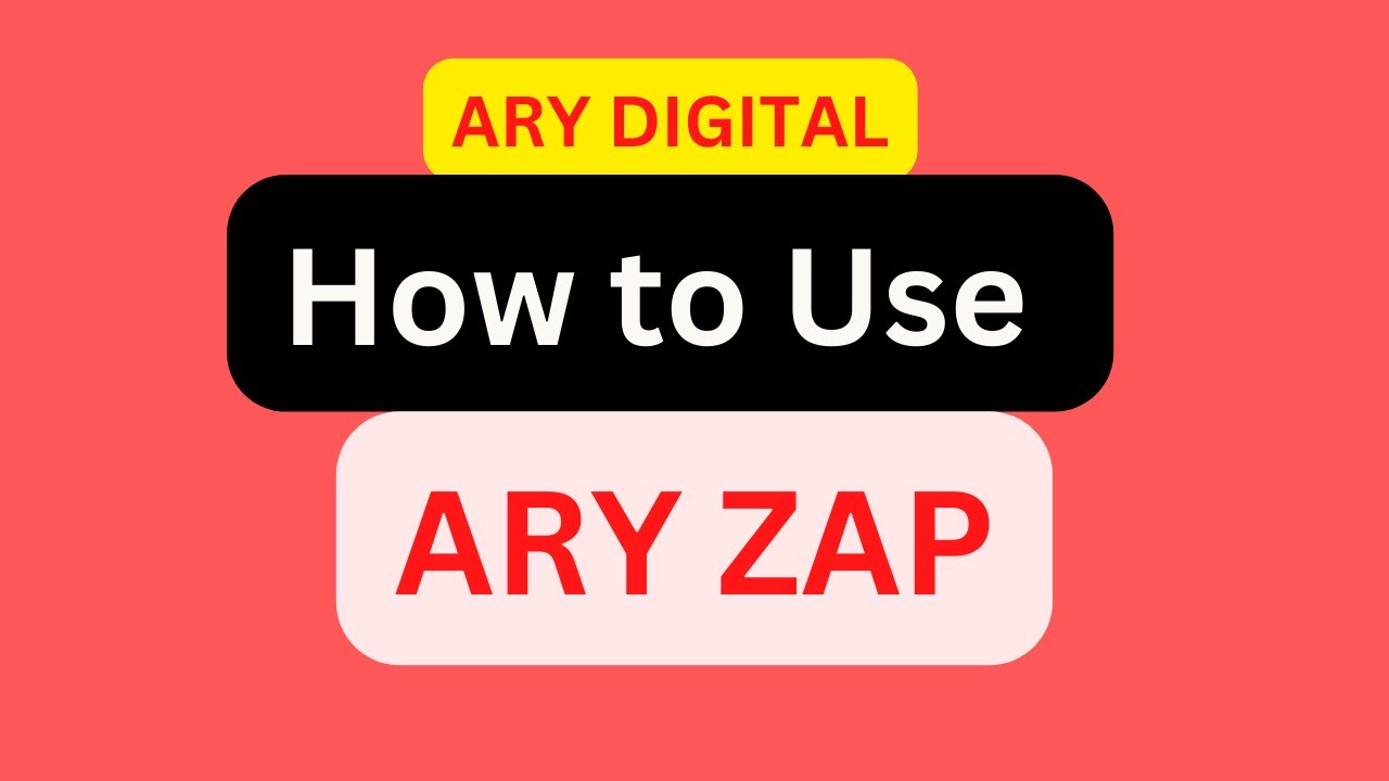 How to use ARY ZAP application | ARY ZAP is your one-stop solution to ...