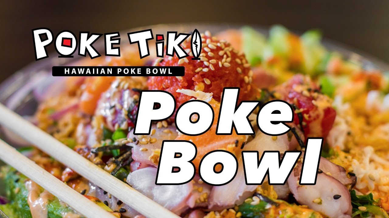 Poke Tiki (Hawaiian Poke Bowl) Newport Mesa - YouTube