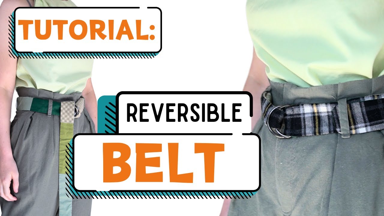 Tutorial: How to Make a Reversible D-Ring Belt (with Scraps) - YouTube