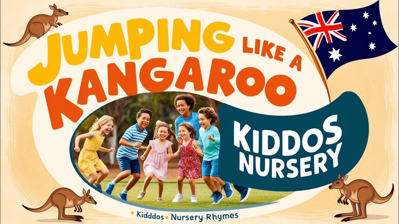 Jumping Like a Kangaroo | Kids' Song With Lyrics | Kiddos Nursery ...