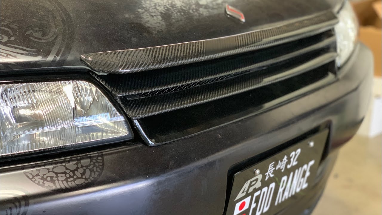 R32 GTR Grille Install On My GTST! - YouTube