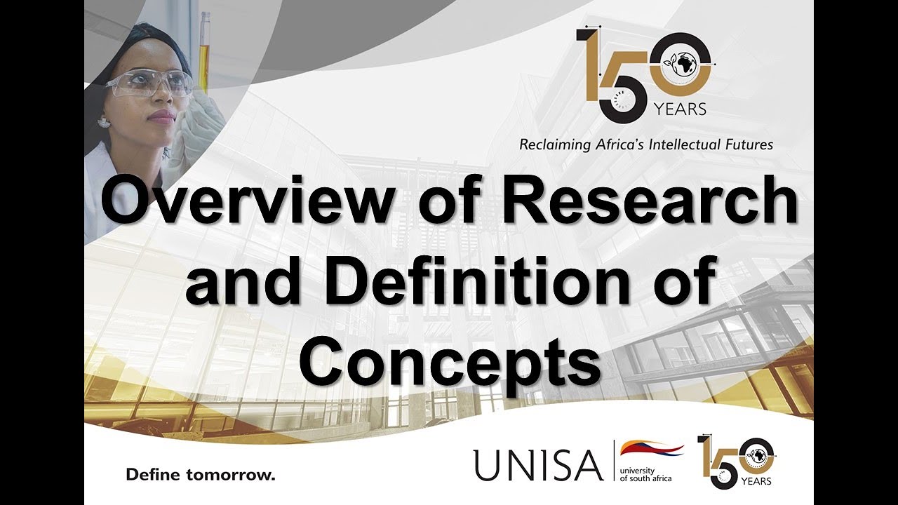 PG Workshop 1 : Overview of Research and definition of Concepts - YouTube