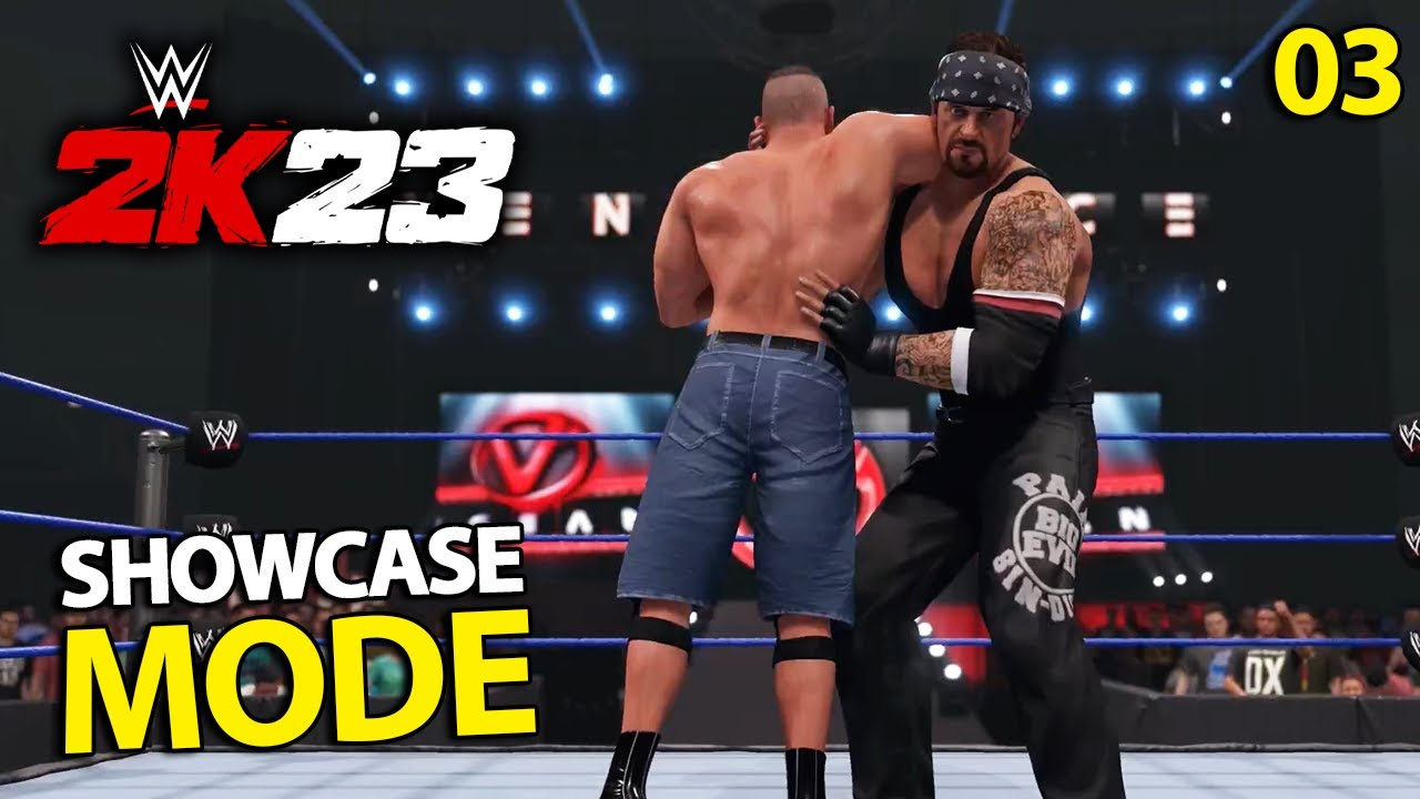 WWE 2K23 - SHOWCASE 03 - JOHN CENA VS UNDERTAKER (VENGEANCE 2003) - YouTube