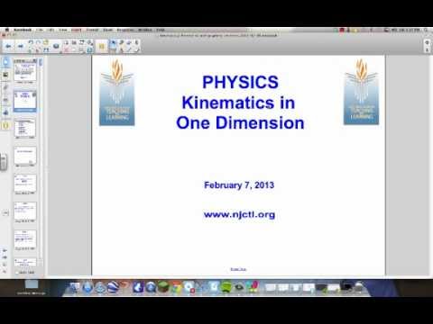 Kinematics in One Dimension - YouTube