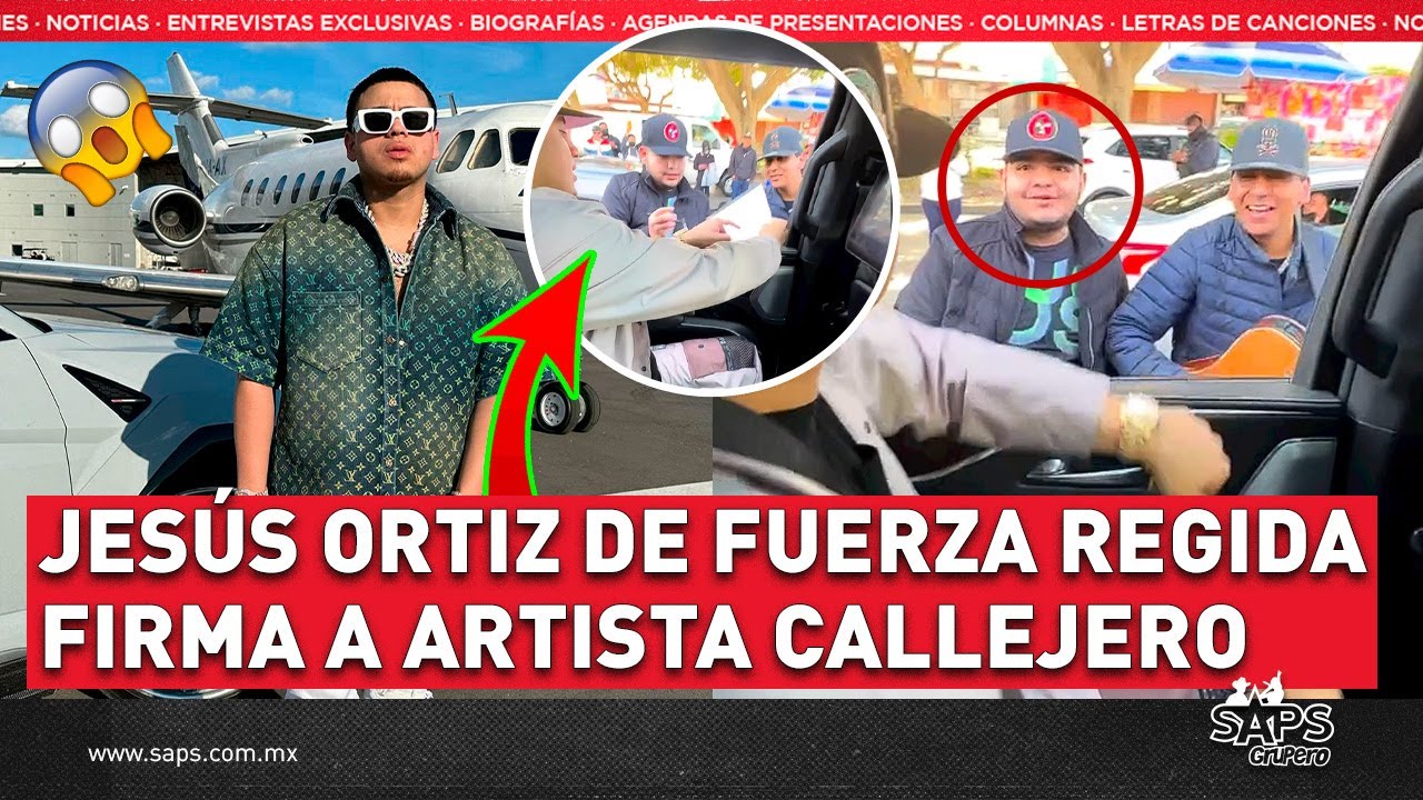 Jesús Ortiz de Fuerza Regida firma a talento callejero - YouTube Jesús Ortiz de Fuerza Regida firma a talento callejero - YouTube